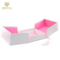China Fashion Wedding Ring Custom Paper Packaging Box Necklace Jewelry Display Case for sale