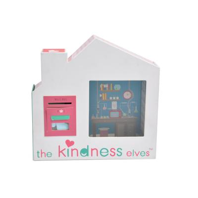 China Custom Shape Packaging Gift Box House Shape Candy Gift Bags Pendant Party Decoration for sale