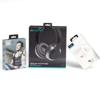 China Luxury Black Lacquer Custom Logo Headset Packaging Box With Hanging Hole for sale