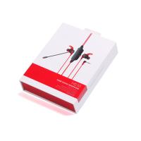 China White Retail Shipping Package Box Hard Paper Mini Earphone Package Box With Belt Inner Support for sale