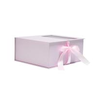 China Window Paper Packaging Box Book Shape Box For Wedding Party Gift for sale
