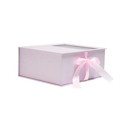 China Window Paper Packaging Box Book Shape Box For Wedding Party Gift for sale