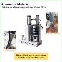 China Honeycomb Automated Pleated & Cellular Shade Fabrication System Pleated Blind Fabric Cutting And Punching Machine for sale