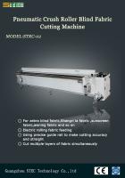 China roller blind/zebra blind fabric cutting machine Description : This machine is used to produce fabric roller blind with process of cutting roller blind fabric pneumatically for sale