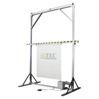 China Dual Pole Blinds Inspecting Hoist With Light Box Inspection Hoist For Blinds for sale