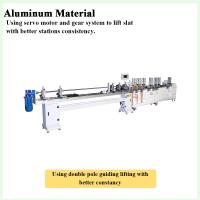 China Automatic Wooden Venetain Blind Machine Faux Wood Slat Punching Threading Machine for sale