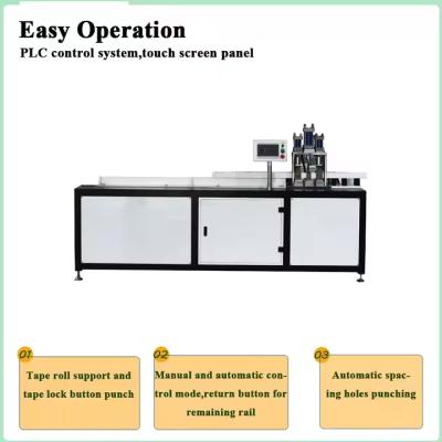 China Automatic Head Rail And Bottom Rail Cutting & Punching Machine With Automatic Measuring Functions for sale
