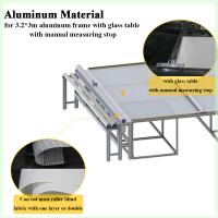 China Manual Fabric Roller Blinds and Cutting Table Machine for Sunscreen / Blackout / Zebra Roller Blind Fabric for sale