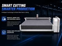 China Automatic Roller Blind Fabric Cutting Machine with XY Rotary Blade for sale