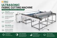 China Automatic Roller Blind Fabric Cutting Machine with Crush Blade & Ultrasonic Cutting for sale