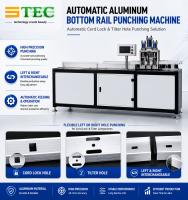 China Fully Automatic 50mm Venetian Blind Slat Cutting, Rail Punching and Length Control Machine for sale