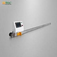 China Max Digital Measuring Stop for Aluminum Tubes – Touchscreen, ±0.1mm Precision, Flexible Panel, Dual Units, Optional Barcode Reader for sale