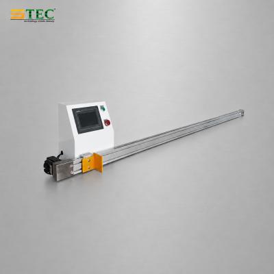 China Max Digital Measuring Stop for Aluminum Tubes – Touchscreen, ±0.1mm Precision, Flexible Panel, Dual Units, Optional Barcode Reader for sale