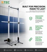 China 110V 120KG Dual-Pole Roller Blind Hoist Machine – 150KG Lift Capacity for Roller & Zebra Blinds for sale