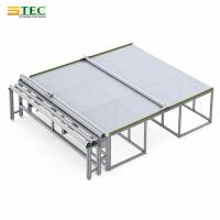 China Manual Double-Sided Roller Blind Fabric Cutting Machine with Table – T-Slot Frame, CVD Blade, E-Stop & Dual Laser Safety, Universal 0.5–6mm Fabric Cutting for sale