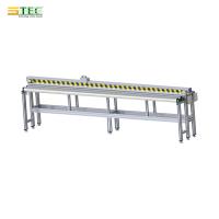 China Manual Double-Sided Roller Blind Fabric Cutting Machine with Table – T-Slot Frame, CVD Blade, E-Stop & Dual Laser Safety, Universal 0.5–6mm Fabric Cutting for sale