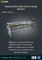 China Manual Roller Blind Fabric Cutting Table Multi Layer Cutting Capacity Dual Safety Protection for Textile Workshop for sale