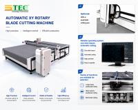 China XY Rotary Blade Cutting Machine with 1500mm/s Translational Velocity, 0.1mm~20mm Cutting Thickness, and ±0.1mm Positioning Accuracy for Roller Blind Fabric for sale