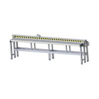 China Manual Roller Blind Fabric Cutting Table with Fast Pushed Moving Cutter Double Pneumatic Fabric Pressing Bar and Aluminum Body Frame for sale