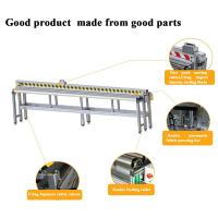 China Manual Roller Blind Fabric Cutting Table with Fast Pushed Moving Cutter Double Pneumatic Fabric Pressing Bar and Aluminum Body Frame for sale