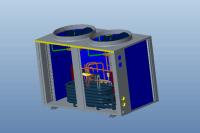 China 44kW air source heat pump water heater for sale