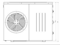 China 4.5kW all in one heat pump with 60L enamel water tank for sale