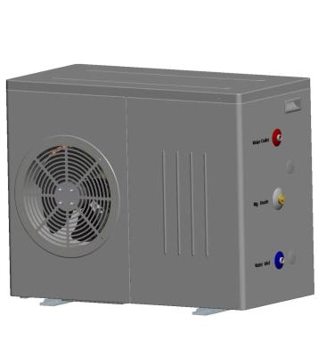 China 4.5kW all in one heat pump with 60L enamel water tank for sale