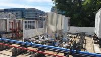 China 3 units 30 kW air to water heat pumps for sale