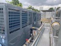 China 2 units of 110kW heat pump + 3 pcs of 2000 liter pressure bearing tank for sale