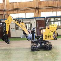 China 8.2Kw Yellow Mini Track Excavator 800kg JG-08 730mm Without Sunroof for sale