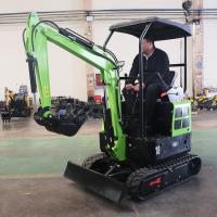 China 1800kg Mini Garden Excavator 4km/H Chassis Width 1100mm Green Machine Mini Excavator for sale