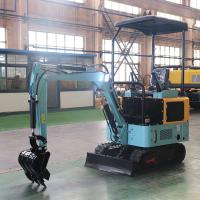 China Custom 1.6 Tonne Excavator 13.6KW Mini Digging Equipment With Retractable Shoes for sale
