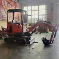 China Sunroof Mini Hydraulic Excavator Rubber Tire 3 Tone Digger ISO Certifie for sale