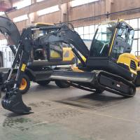 China 4.4km/h Mini Garden Digger Machine Full Hydraulic 4 Tonne Digger for sale