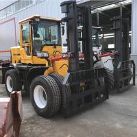 China 6000kg Hydraulic 98kw Compact Rough Terrain Forklift Manufacturers for sale