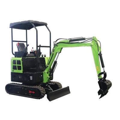 China 1.8T Mini Crawler Excavator 3.5km/H-4.5km/H Small Household Excavator Machine for sale