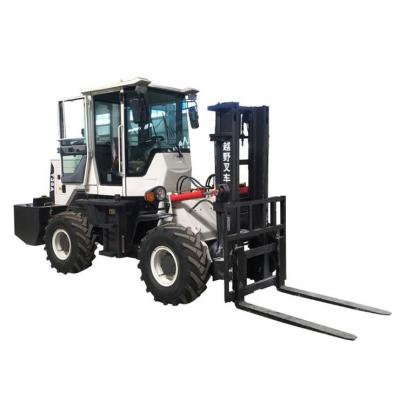 China Outdoor Off Road Fork Truck Manufacturers Yellow Red White Color for sale