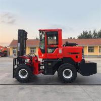China Rough Terrain Off Road Fork Truck 3.5ton With High Pressure Pump for sale