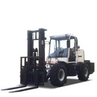 China Small Off Road Forklift Truck White 42KW 1220mm Fork Length Infinitely for sale