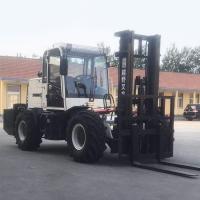 China Construction Off Road Forklift 4 Wheel Drive with High Pressure Pump for sale
