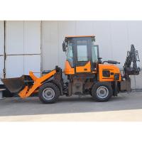 China 2.5 Ton Front End Towable Backhoe Loader Machine Hydraulic Power Steering Wheel for sale