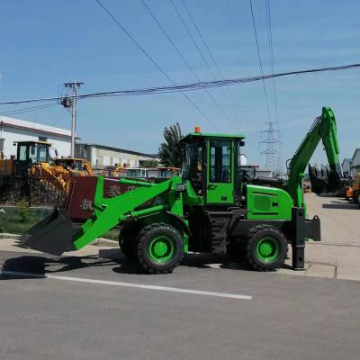 China Mini 4x4 Towable Backhoe Loader Machine 0.8 Cubic Meter Bucker Capacity for sale