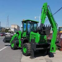 China 4x4 Wheel Drive 400kg-2.5ton Mini Tractor Backhoe Loader Towable With Snow Shovel for sale