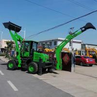 China 4x4 Wheel Drive 400kg-2.5ton Mini Tractor Backhoe Loader Towable With Snow Shovel for sale