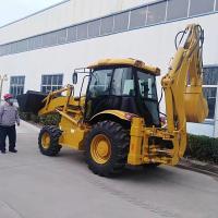 China 2500kg Towable Backhoe Loader Machine With 4 In 1 Bucket for sale