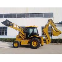 China 2500kg Towable Backhoe Loader Machine With 4 In 1 Bucket for sale