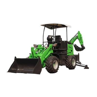 China 55kw Epa Small Front End Loader Backhoe 0.8m3 Bucket Capacity for sale