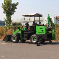 China Epa Ce Compact Backhoe Loader 55 Kw 0.8m3 Bucket Capacity for sale