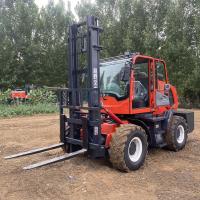 China Rough Terrain Telescopic Off Road Forklift 3m Small for sale