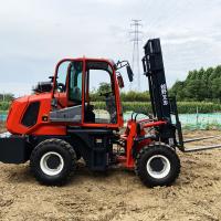 China Rough Terrain Telescopic Off Road Forklift 3m Small for sale